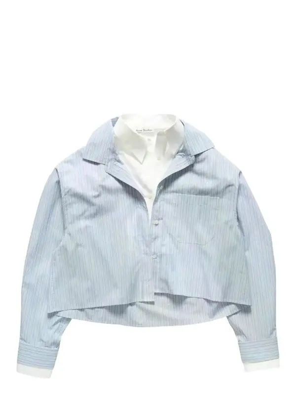 Acne Studios Striped Layered Shirt - Blue