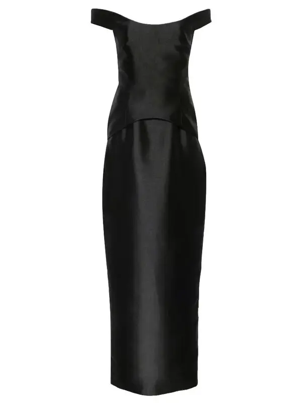 Solace London Pieta Maxi Dress - Black