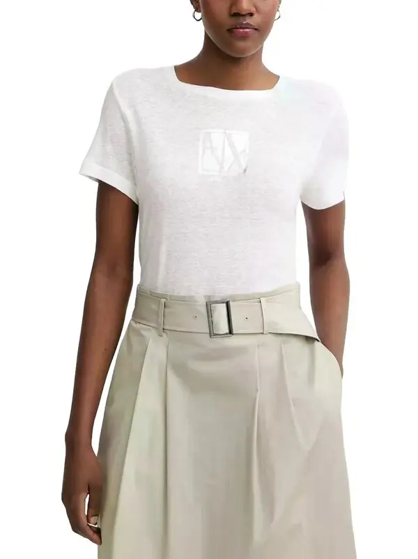 Armani Exchange Logo-print Short-sleeve T-shirt - White