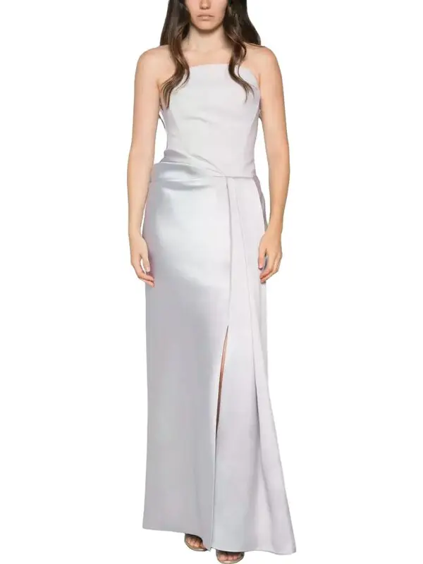Solace London Strapless Maxi Dress - Silver