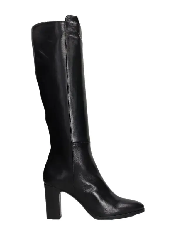 JULIE DEE Pointed-toe Knee-high Boots - Black