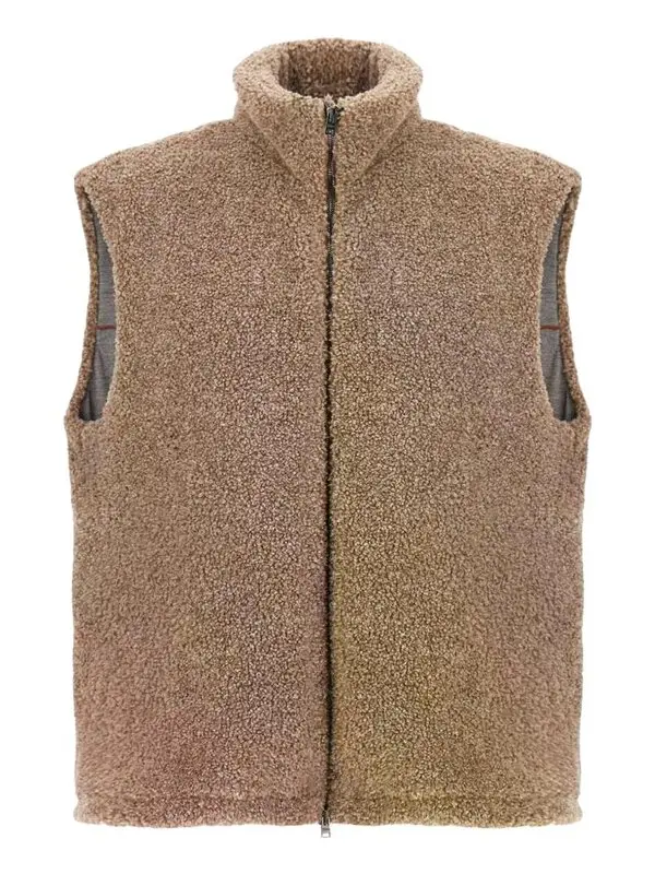 Herno Bouclé Gilet - Neutrals