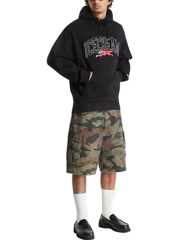 BILLIONAIRE BOYS CLUB - ICE CREAM College-appliqué Hoodie - Black