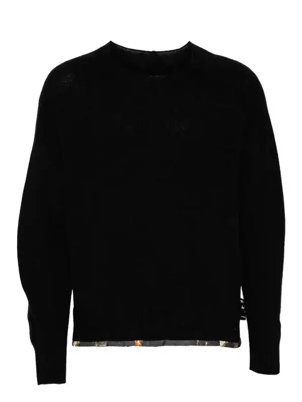 Undercover Button-fastening Knitted Sweater - Black