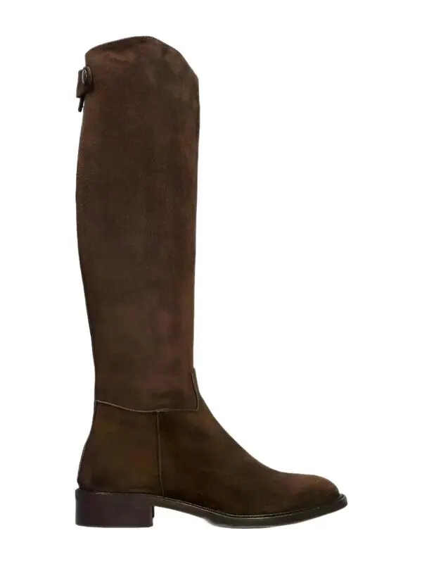 JULIE DEE Rear-zip Knee-high Boots - Brown