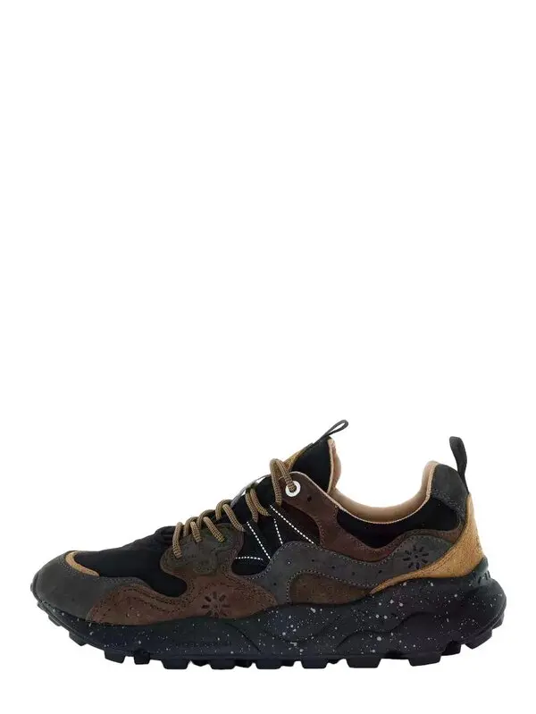 FLOWER MOUNTAIN Panelled Sneakers - Black