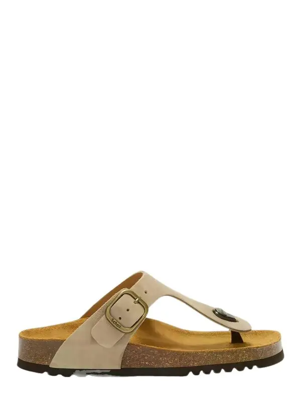 DR. SCHOLL'S SHOES Anais Suede Sandals With Buckle Fastening - Neutrals