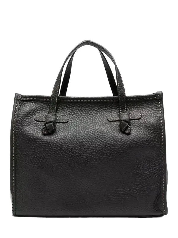 GIANNI CHIARINI Marcella Leather Tote Bag - Black