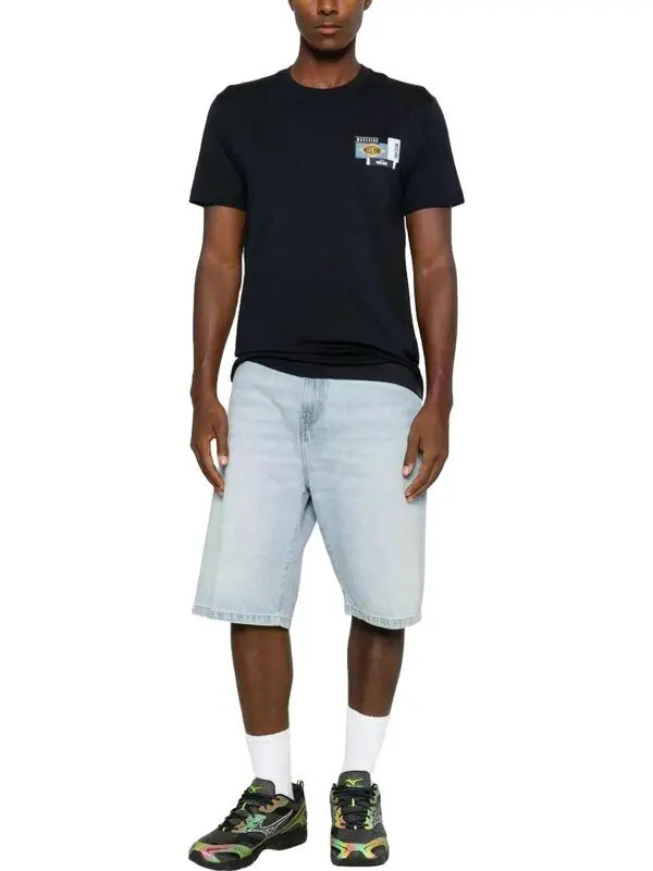 Moschino Logo-patch T-shirt - Blue