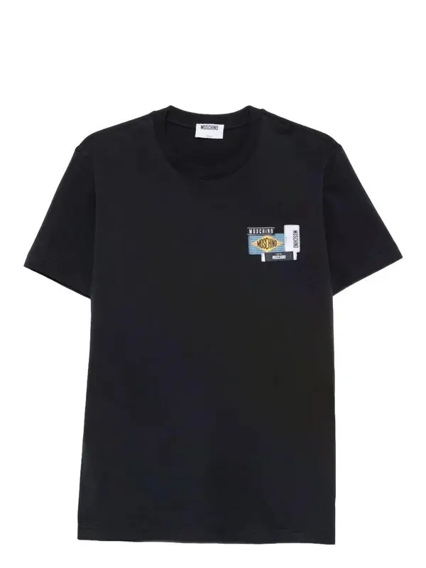 Moschino Logo-patch T-shirt - Blue