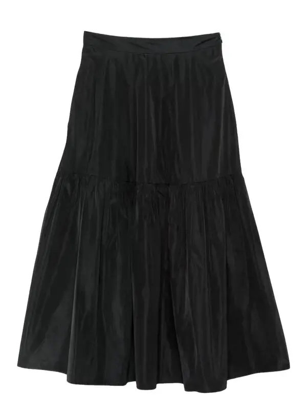 ROSSO 35 Tiered Midi Skirt - Black