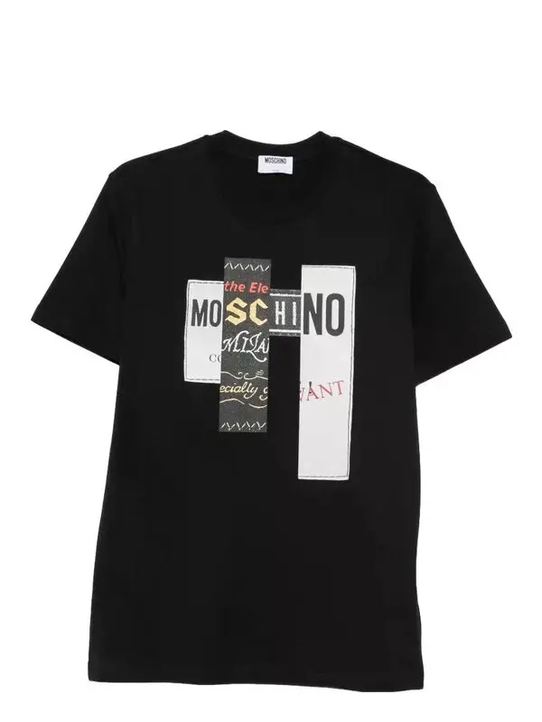 Moschino Logo-print Short-sleeve T-shirt - Black