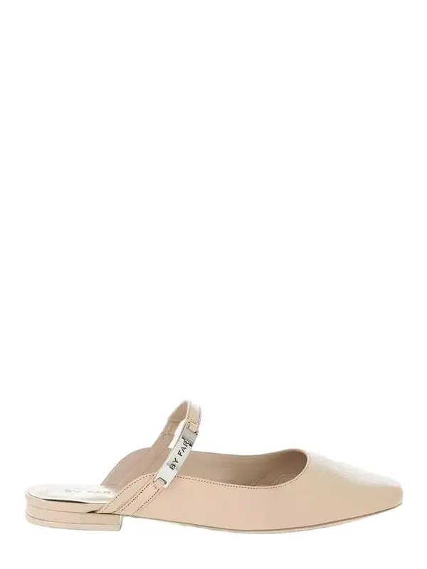 By Far Etta Logo-plaque Mules - Neutrals