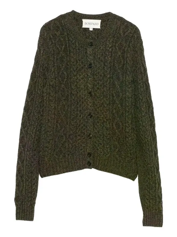 Eric Bompard Cable-knit Cashmere Cardigan - Green