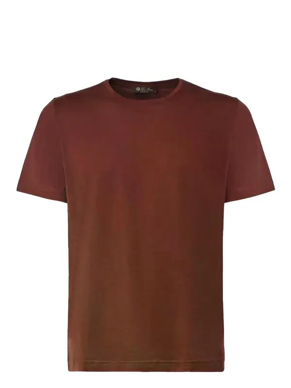 Loro Piana Levo T-shirt Silk And Cotton - Brown