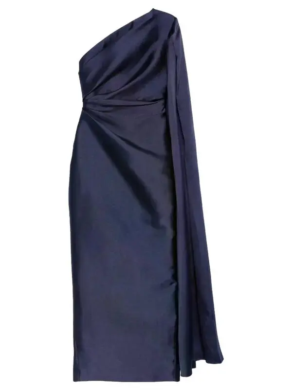 Solace London One-shoulder Maxi Dress - Blue