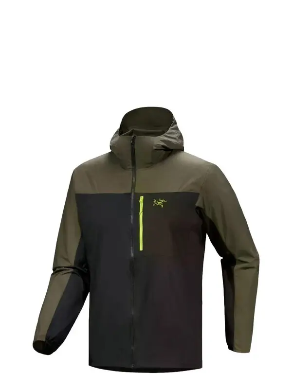 Arc'teryx Squamish Colour-block Hooded Jacket - Green
