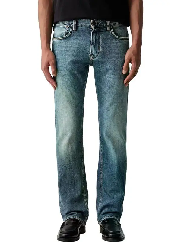Emporio Armani Logo-appliqué Straight Jeans - Blue