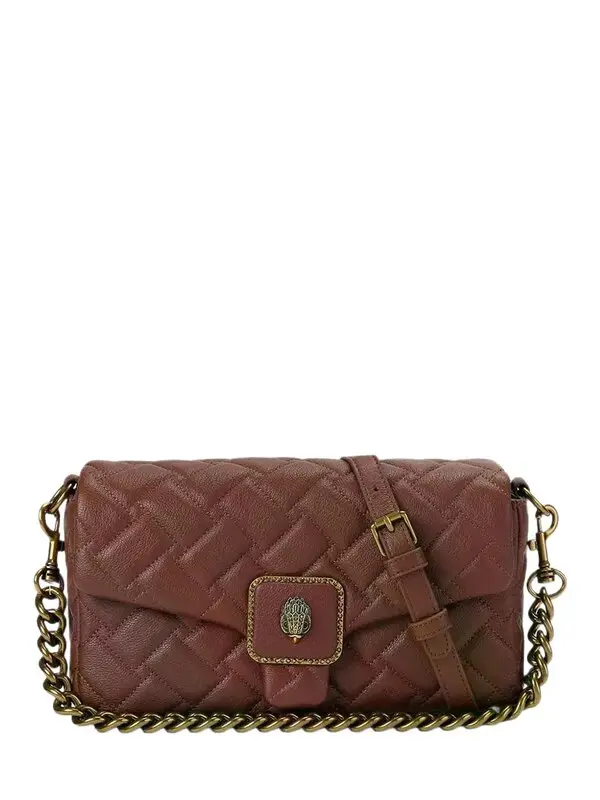 Kurt Geiger Pimplico Quilted Eagle-plaque Shoulder Bag - Brown
