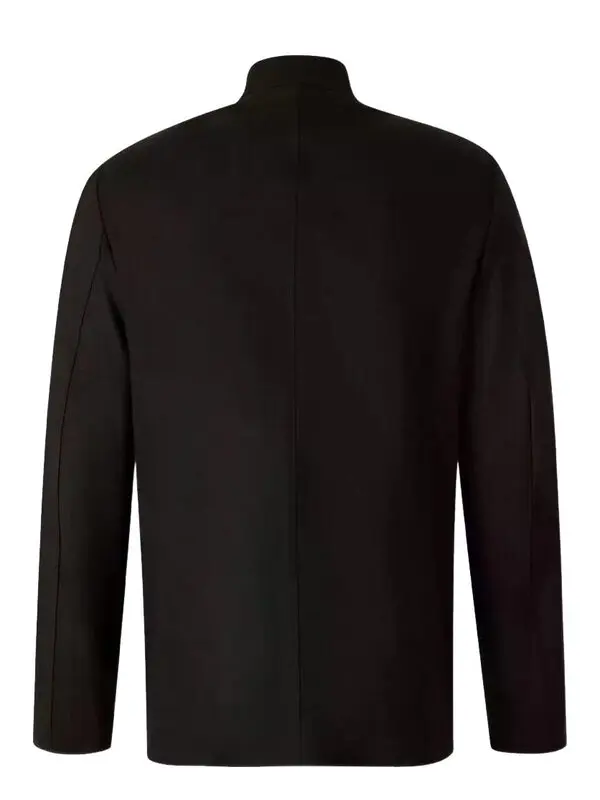 Harris Wharf London Nehru High-neck Patch-pocket Jacket - Black