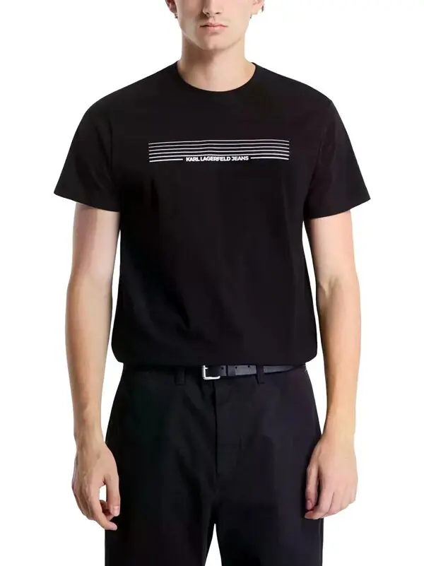 Karl Lagerfeld Logo-detail Short-sleeve T-shirt - Black