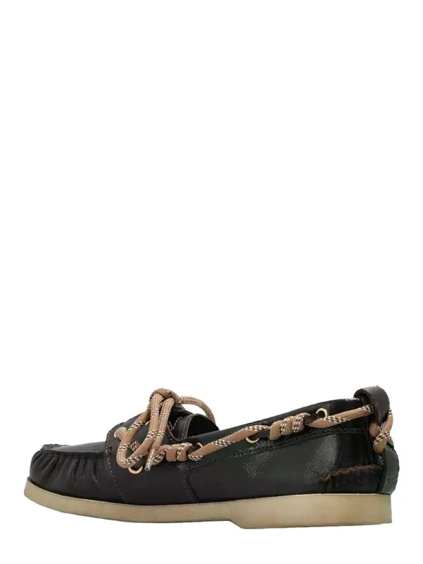 GOLDEN GOOSE Glossy Leather Cruise Loafers - Brown