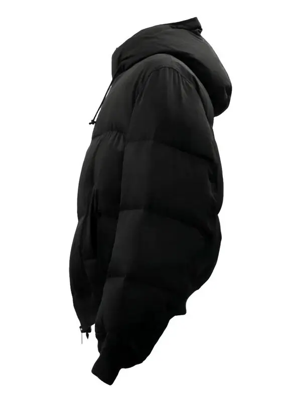 Yohji Yamamoto Quilted Hooded Jacket - Black