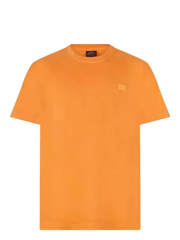 Paul & Shark Logo-patch Short-sleeve T-shirt - Orange