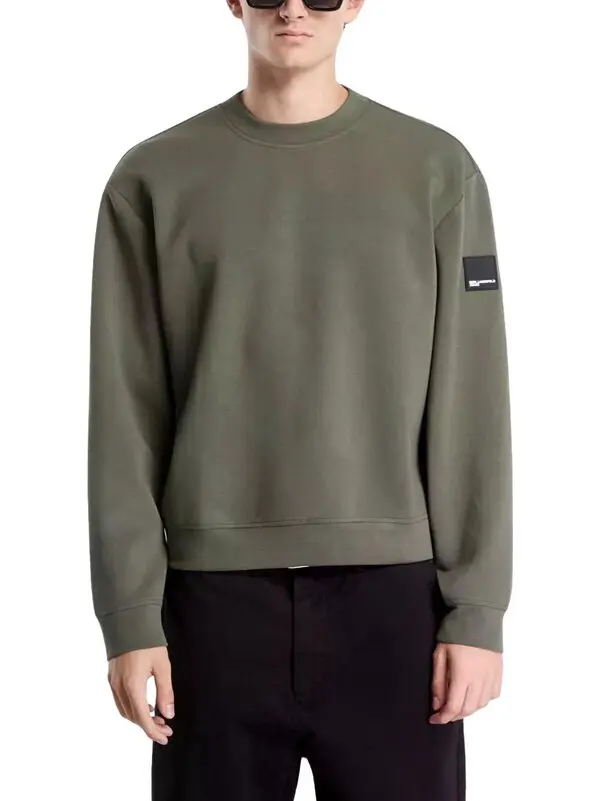 Karl Lagerfeld Long-sleeve Logo-patch Sweatshirt - Green