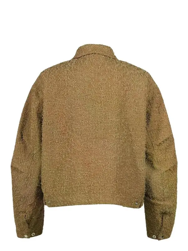 FILTH Textured Zip-up Jacket - Brown