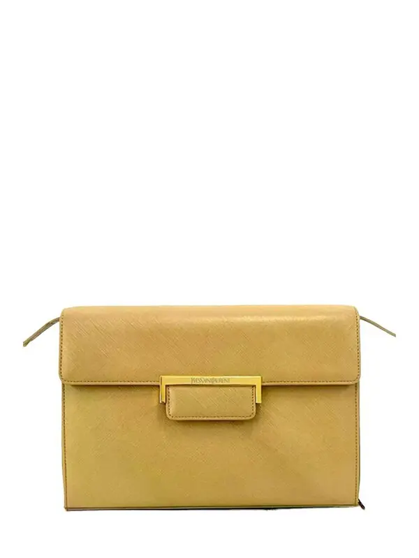 Saint Laurent 20th Century Leather Crossbody Bag - Neutrals
