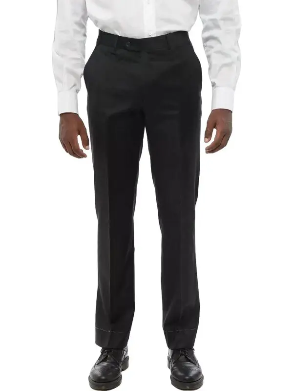 Corneliani Mantua Virgin Wool Trousers - Black