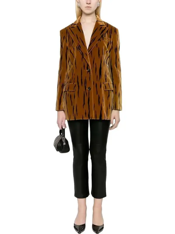 Stouls Jp Twenty Flared Leather Trousers - Black