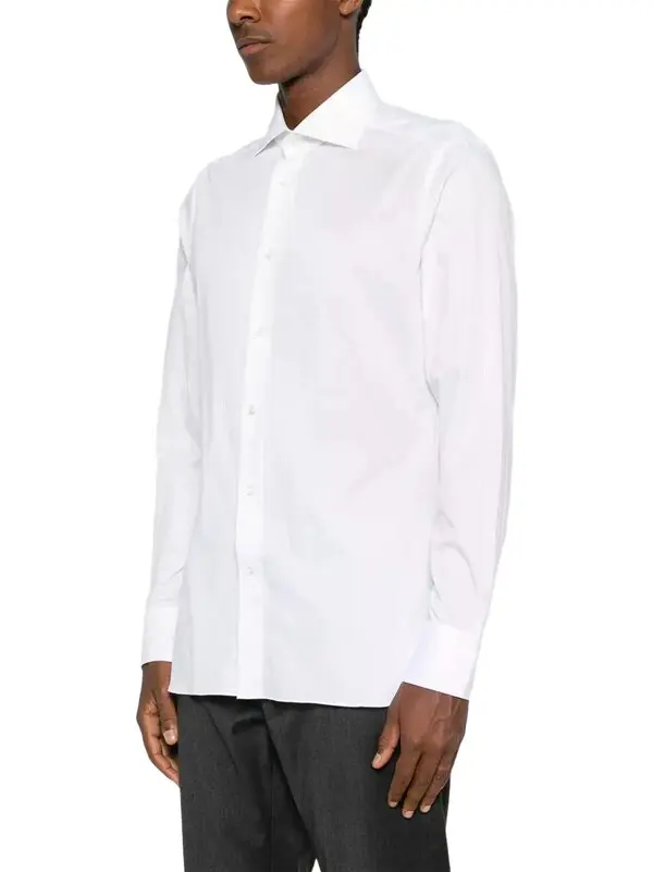 Zegna Spread-collar Button-up Shirt - White