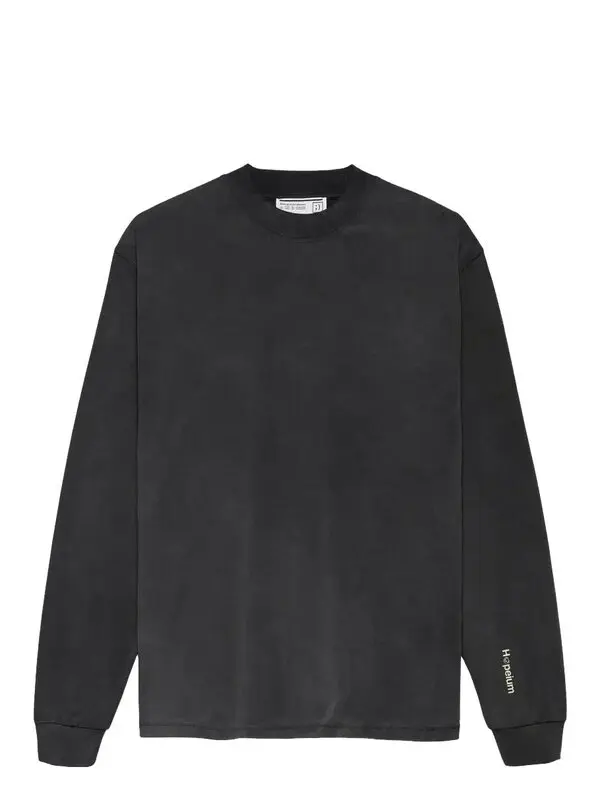 HOPEIUM Divorce Slogan-print Long-sleeve T-shirt - Black