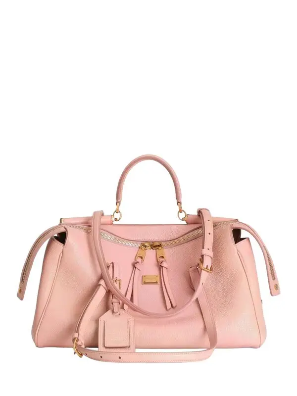 Dolce & Gabbana Medium Vittoria Handbag In Calfskin - Pink