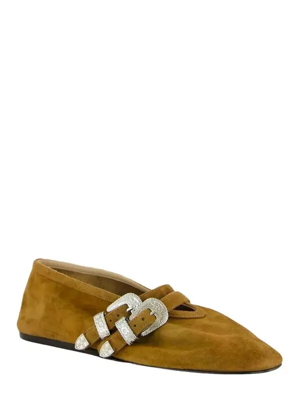 Le Monde Beryl Claudia Buckle-fastening Ballet Flats - Brown