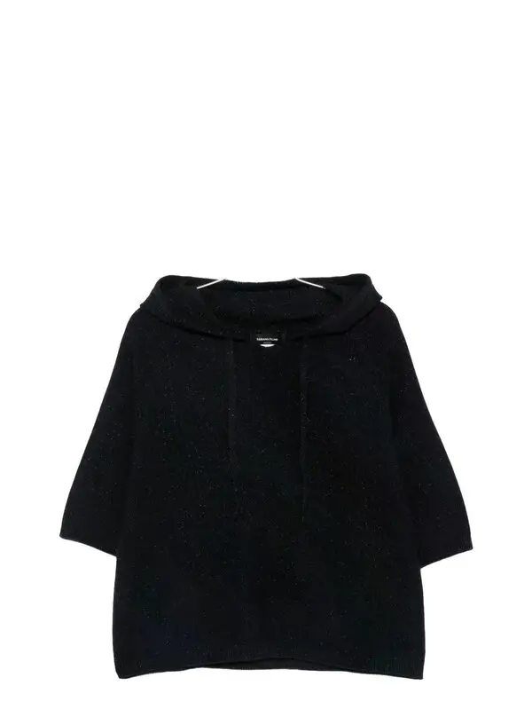 Fabiana Filippi Short-sleeve Hoodie - Black