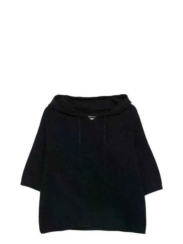 Fabiana Filippi Short Sleeve Hoodie - Black