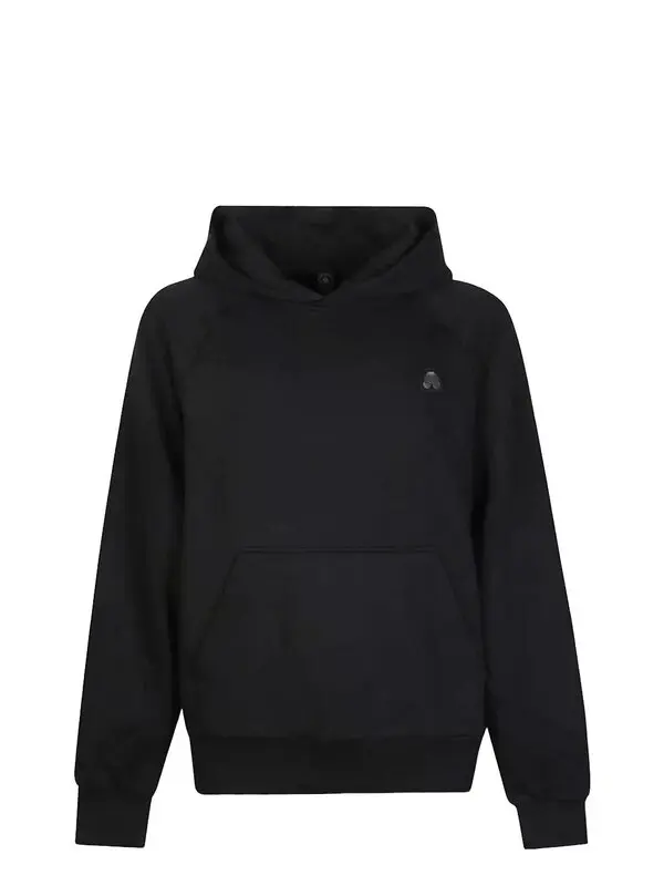 Moose Knuckles Logo Patch Hoodie - Black