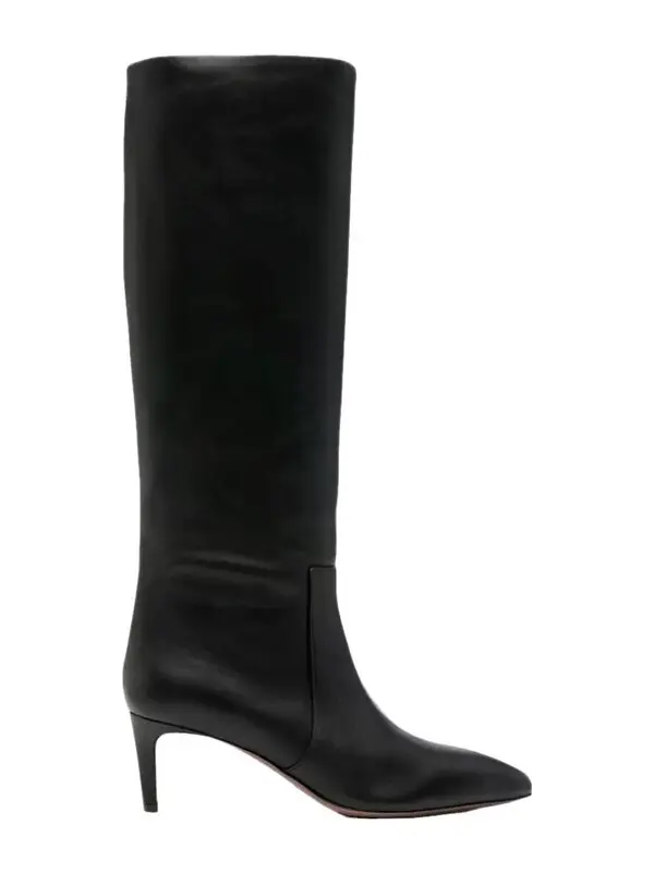 Paris Texas Pointed-toe Knee-high Boots - Black