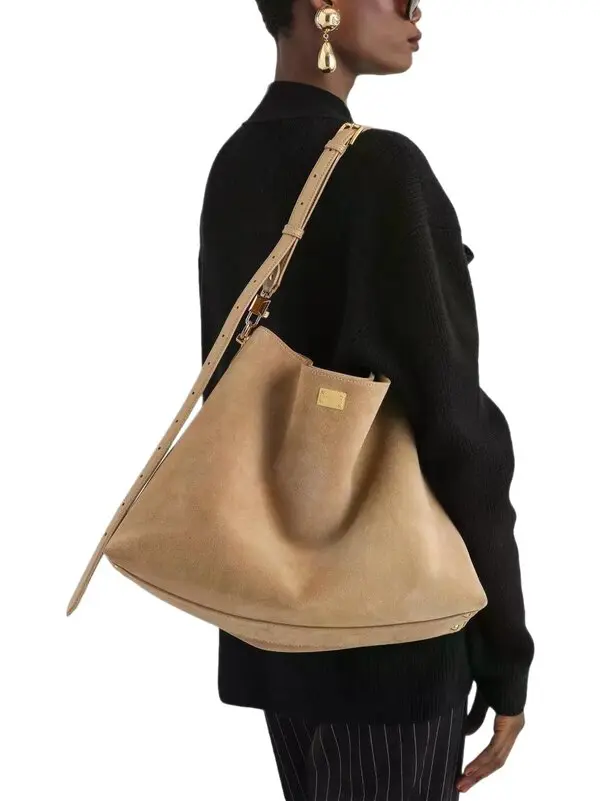 Dolce & Gabbana Suede Shoulder Bag - Neutrals