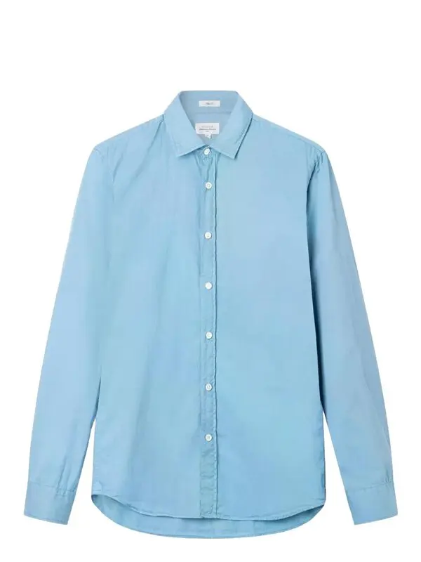 Hartford Twill Cotton Shirt - Blue