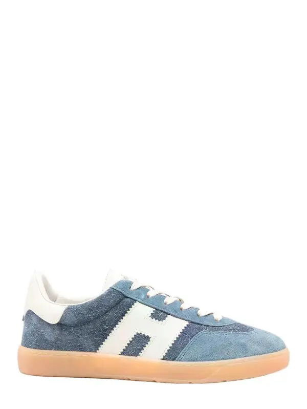 Hogan Paneled Lace-up Sneakers - Blue