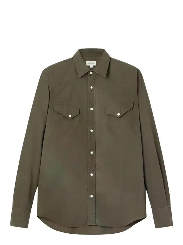 Hartford Portland Cotton Shirt - Green