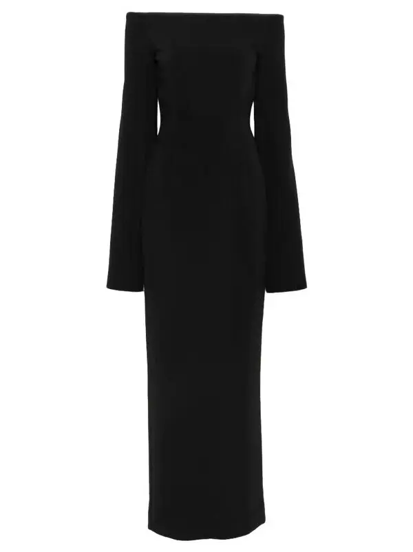 Solace London Marcella Off-the-shoulder Maxi Dress - Black