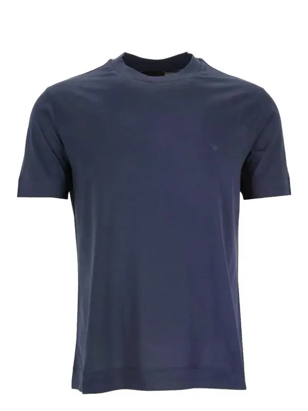 Emporio Armani Travel Essential Lyocell Blend Jersey T-shirt - Blue