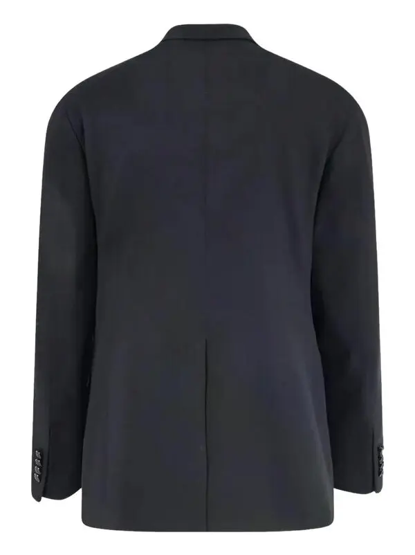 Tagliatore Double-breasted Peak-lapel Suit Jacket - Black