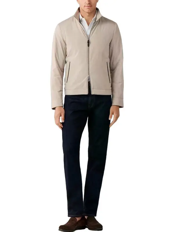 HACKETT  Water-resistant Zip-up Jacket - Neutrals