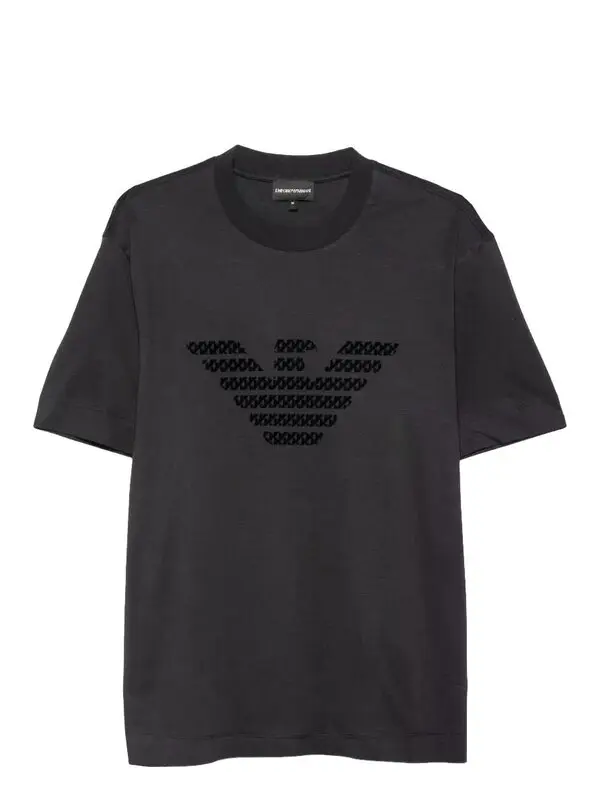 Emporio Armani Logo-print T-shirt - Black